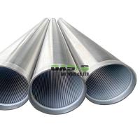 China stainless steel wire wrapped screen wedge wire water well screen 325mm with welding ring joint for sand control and formation protection for sale