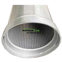 China stainless steel wire wrapped screen wedge wire water well screen 325mm with welding ring joint for sand control and formation protection for sale