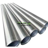China stainless steel wire wrapped screen wedge wire water well screen 325mm with welding ring joint for sand control and formation protection for sale
