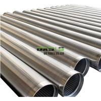 China Stainless Steel Well Screen 304 Wire Wrapped Screen with 3 Meter Length and 1mm Slot Opening for Sand Control in Groundwater Extraction for sale