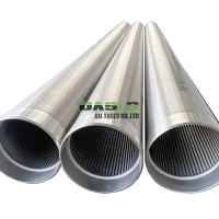 China Continuous Slot Screen providing sand retention and high inflow rates through precision engineered V shaped wire and support rods for sale
