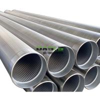 China Continuous Slot Screen providing sand retention and high inflow rates through precision engineered V shaped wire and support rods for sale
