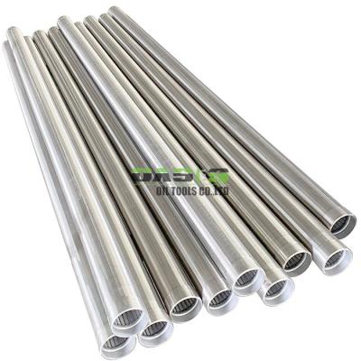 China Continuous Slot Screen featuring V shaped wedge wire profile for self cleaning slot geometry and sand control in limited space well completions for sale