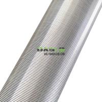 China Continuous Slot Screen featuring V shaped wedge wire profile for self cleaning slot geometry and sand control in limited space well completions for sale