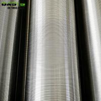 China Wire Wound Slotted Casing Pipe , Vee Shaped 304 Stainless Steel Wedge Wire Filter for sale