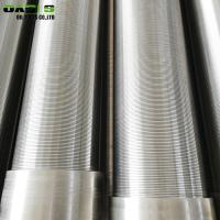 China Wire Wound Slotted Casing Pipe , Vee Shaped 304 Stainless Steel Wedge Wire Filter for sale