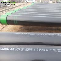 China Black Round Steel Well Casing Pipe 13 3 / 8 Inch Size API / 5CT Standard for sale