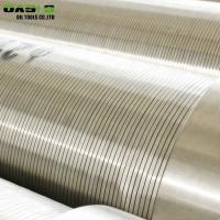China 304 / 316 Stainless Steel Screen Pipe In Borehole , Oil / Water Filtration Device for sale