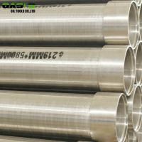 China 304 / 316 Stainless Steel Screen Pipe In Borehole , Oil / Water Filtration Device for sale
