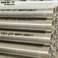 China 304 / 316 Stainless Steel Screen Pipe In Borehole , Oil / Water Filtration Device for sale