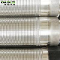 China 304 / 316 Stainless Steel Screen Pipe In Borehole , Oil / Water Filtration Device for sale