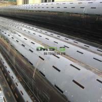 China Seamless Slotted Casing Pipe Screens Liner API J55 / K55 / N80 Standard for sale
