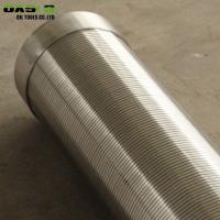 China Wire Wrapped Stainless Steel Well Screen Pipe For Well Drilling 85 % Filter Rating for sale