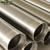 China Wire Wrapped Stainless Steel Well Screen Pipe For Well Drilling 85 % Filter Rating for sale