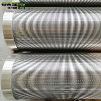 China Plain Weave Stainless Steel Well Screen Pipe Perforated Continuous Slot Rod Base for sale