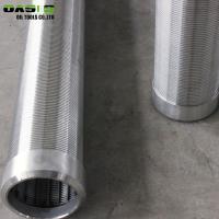 China SS 304L Water Well Screen Pipe In Borehole Welding Rings End Connection for sale