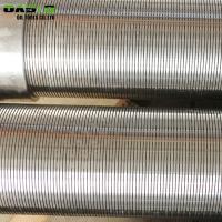 China Continuous Slot Water Well Screen Pipe For Borehole Drilling Polished Surface for sale