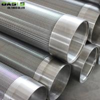 China Metal Fiber Screen Pipe In Borehole , Welding End Connection Wedge Wire Filter for sale