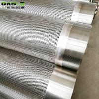 China Metal Fiber Screen Pipe In Borehole , Welding End Connection Wedge Wire Filter for sale