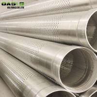 China Beveled End Perforated Stainless Steel Tube Screens High Performance For Oil Well for sale