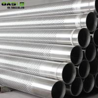 China Beveled End Perforated Stainless Steel Tube Screens High Performance For Oil Well for sale