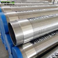 China AISI316L Perforated Base Well Sand Screen Pipe For Sand Control / Liquid Filter for sale