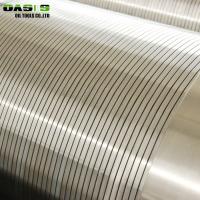 China Non Inforced Slotted Screen Pipe , Spirally Wound Water Well Screen Pipe for sale
