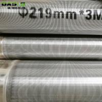 China Large Open Area Wedge Wire Screen Filter , Durable Round Water Well Screen for sale