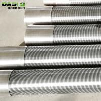 China Large Open Area Wedge Wire Screen Filter , Durable Round Water Well Screen for sale