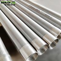 China High Efficiency Wire Wrapped Screen Customize Length / Width For Oil Well for sale