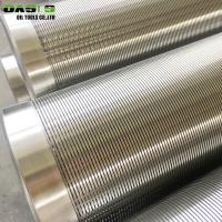 China Wire Wrapped Continuous Slot Screen For Deep Well Drilling Ss Material for sale