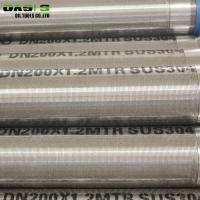 China Gravel Packed Wedge Wire Cylinder , Welded Wedge Wire Filter For Water Well Drilling for sale