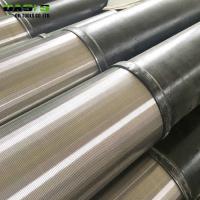China Stainless Steel Pipe Base Screen / Perforated Base Pipe With Screen Jacket for sale
