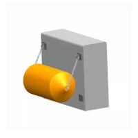 China 3.3*6.5M Floating Foam Fender Wear Resistant PU Foam Filled Fender for sale