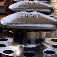 China 150 Tons Mooring Bollards Cast Iron Steel Marine Dock Tee Head for sale