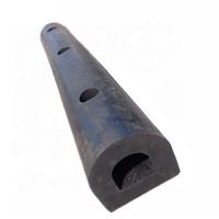 China Hollow Section Boat D Type Fenders / Rubber Bumper Dock Protection for sale
