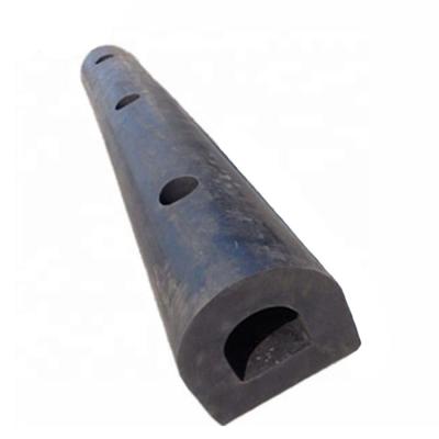 China Hollow Section Boat D Type Fenders / Rubber Bumper Dock Protection for sale