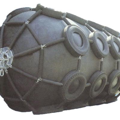 China Flexibility Cylindrical Pneumatic Marine Fender / Airbag Rubber Fender With Tensile and Low Abrasion for sale