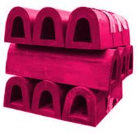 China Ultra Durable D Type Profile Marine Fenders Excellent Weathering Resistance for sale