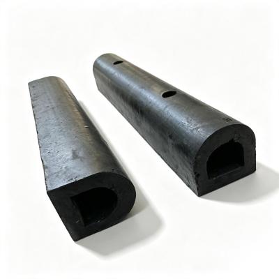 China Oil Resistant Seawater Corrosion Resistance D Type Fenders Custom Size D Rubber Fenders for sale