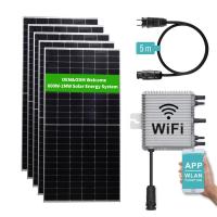 China 2KW Solar System Price 2KVA Portable Off Grid Solar Power System Photovoltaic Balcony Solar Panel Kit for sale