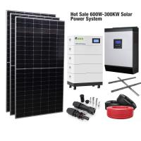 China Complete Set 4kw 5kw Solar Hybrid System Grid Connected Solar Panel System Lithium Battery Energy Storage System for Home for sale