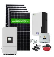 China A Complete Set 5kw Solar Power System Electric Power Generator Kit 5000watt 5000w Hybrid Solar System for Home for sale