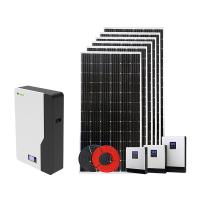 China 5KW Half Cells 550W Mono Solar Panels Cost of 5 KVA Solar System at Home Price 2 Volt Batteries for Solar System for sale