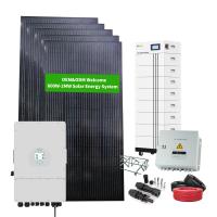 China Deye LiFePO4 6kw Mono Solar Energy System Generator Portable Power Station Low Cost of Solar System With Battery for sale