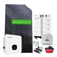 China Complete Kits Set 10KW Growatt Solar Panels System on Grid 10KW Hybrid Solar Energy System 3 Phase Inverter for sale