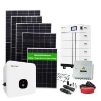 China Renewable Solar Panel Kits for Home Stacked Battery Deye Inverter 10KW 12KW on Grid Hybrid Solar Energy Storage System for sale