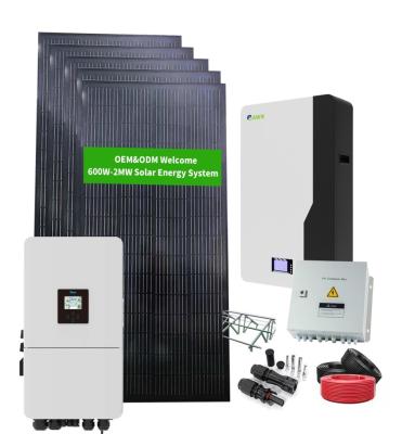 China 20KWH Lithium LiFePO4 Battery Customized Complete Hybrid Off/on Grid Full Set 20KW Mono PV Solar System for sale