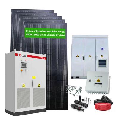 China High Quality 100KW 500KW On-Grid Portable Module Mounting 1 MW Solar Grounding Mount System Ground-Mounted Solar Power Systems for sale