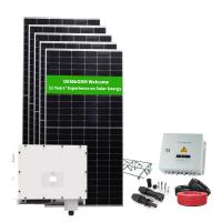 China 100KW Solar Panels Energy System Full Set for Farm on Grid Solar Power System Kit With Deye Grid-tied Inverter for sale
